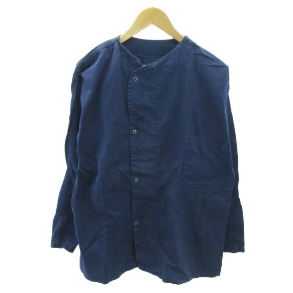 ヴィンテージ VINTAGE サープラスバイユーフォー SURPLUS by UFO ミリタリー パジャマシャツ ノーカラー 長袖 紺 ネイビー メンズ【ブランド】ヴィンテージ VINTAGE【表記サイズ】サイズ表記なし（実寸サイズを参考に...