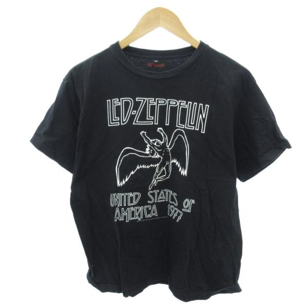 RIP SQuads レッドツェッペリン LED-ZEPPELIN バンド ツアー 復刻 Tシャツ プリント 半袖 M 黒 ブラック 0113 メンズ【表記サイズ】M【実寸サイズ】肩幅：約53cm　身幅：約56cm　着丈：約73cm　袖丈：...