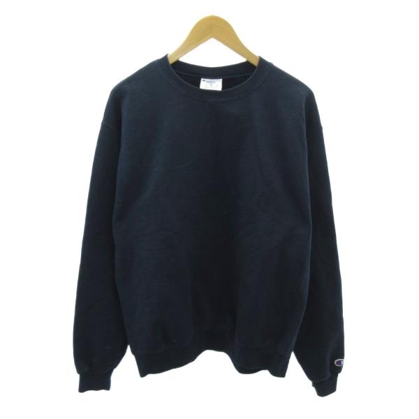 チャンピオン CHAMPION ECO スウェット トレーナー ロゴ 刺繍 M 紺 ネイビー 0109 メンズ【ブランド】チャンピオン CHAMPION【表記サイズ】M【実寸サイズ】肩幅：約56cm　身幅：約58cm　袖丈：約67cm　着丈...