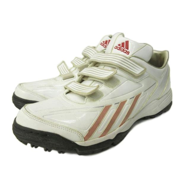 アディダス adidas 野球 スパイク スニーカー シューズ ベルクロ 28.5cm 白 ホワイト 0213 メンズ【ブランド】アディダス adidas【表記サイズ】28.5cm【実寸サイズ】最大幅：約10.5cm　アウトソール：約31c...