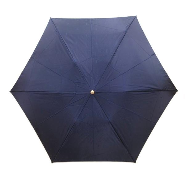未使用品 イヴサンローラン YVES SAINT LAURENT タグ付き 折りたたみ傘 雨具 55cm ロゴ柄 紺 ネイビー /IB  レディース【ブランド】イヴサンローラン YVES SAINT LAURENT【実寸サイズ】親骨の長さ：...