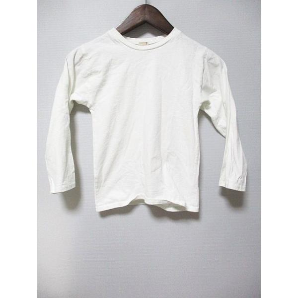 プティマイン Petit main 長袖 カットソー 無地 キッズ 白 130 キッズ【表記サイズ】130 【実寸サイズ】肩幅：34cm　身幅：36cm　着丈：48cm　袖丈：40cm　商品によってはどうしても若干の誤差が発生してしまいます...