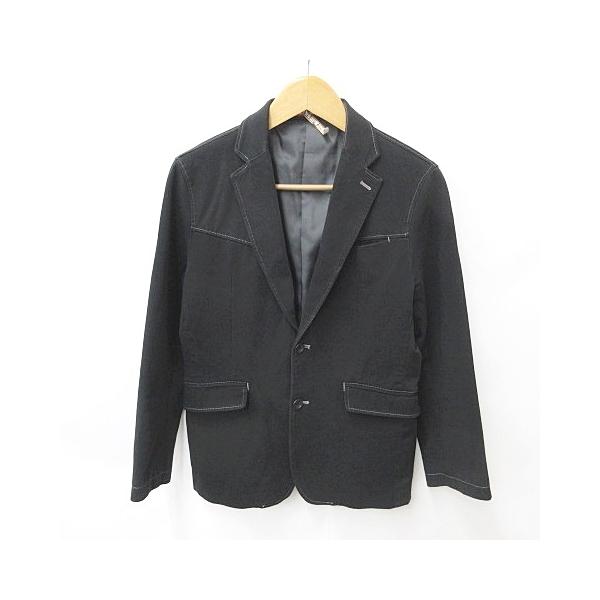 バラージュ BARRAGE ジャケット テーラージャケット シングル ベンツ 総裏 黒 ブラック M メンズ【表記サイズ】M【実寸サイズ】肩幅：46cm　身幅：53cm　袖丈：59cm　着丈：67cm　　【素材】綿 94％ ポリウレタン 6...