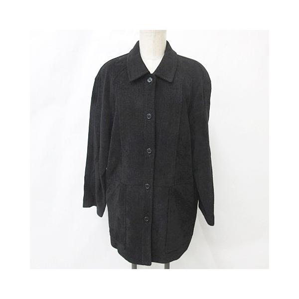 penny jule ペニージュール コート ステンカラー シングル ウール 黒 ブラック 9 レディース【表記サイズ】9【実寸サイズ】身幅：53cm　着丈：74cm　ゆき丈：76cm　　【素材】表地 アクリル 55%　毛 45%　裏地 ポ...