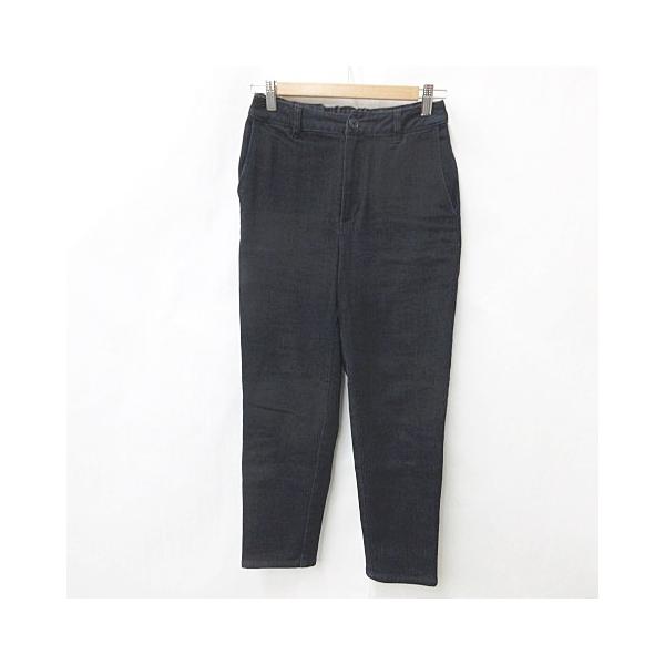 ピッチュン Pitchone パンツ テーパード ロング 後ゴム 裏起毛 紺 ネイビー 32 レディース【表記サイズ】32（Sサイズ程度）【実寸サイズ】ウエスト：66〜74cm　もも幅：29cm　裾幅：16cm　股上：28cm　股下：66c...