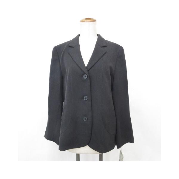 未使用品 ライトプレタ Light Preta ジャケット テーラードジャケット シングル 背裏 グレー 11 レディース【表記サイズ】11【実寸サイズ】肩幅：41cm　身幅：49cm　袖丈：56.5cm　着丈：63cm　　【素材】表地 ポ...