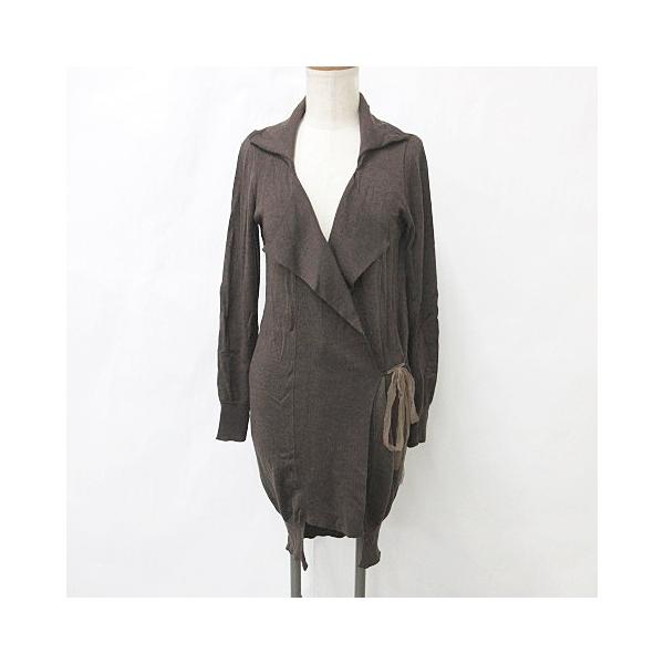 アナザーエディション クロア ANOTHER EDITION CROIX カーディガン 長袖 ロング ガウン ウール ブラウン 茶  レディース【ブランド】アナザーエディション クロア ANOTHER EDITION CROIX【表記サイズ...