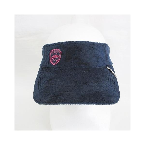 アディダス adidas ゴルフ サンバイザー 帽子 チャーム ロゴ 刺繍 紺 ネイビー レディース【ブランド】アディダス adidas【実寸サイズ】つば：7.5cm　頭周り：56~59cm　　【色】ネイビー　※ 色に関しては、この商品の出...