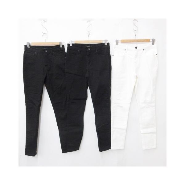 ロシェル ROCHEL パンツ カラーデニム 3枚セット ロング丈 ストレート 綿 白 黒 ホワイト ブラック S メンズ【ブランド】ロシェル ROCHEL【表記サイズ】S(同表記)【実寸サイズ】ウエスト：68cm　もも幅：26cm　裾幅：...