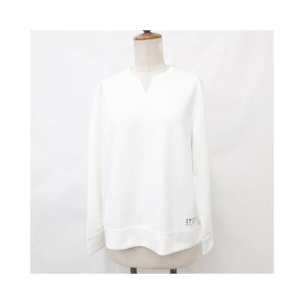 未使用品 クロコダイル CROCODILE SWITCH MOTION トレーナー 長袖 キーネック オフホワイト 白 M レディース【ブランド】クロコダイル CROCODILE【表記サイズ】M【実寸サイズ】肩幅：42cm　身幅：51cm　...