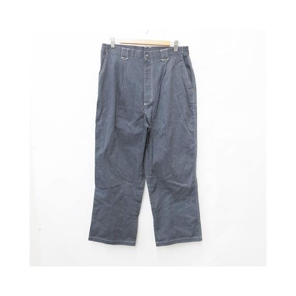 Jean Louis Fradet パンツ ワイドパンツ ロング 刺繍 脇ゴム グレー L メンズ【表記サイズ】L【実寸サイズ】ウエスト：82〜90cm　もも幅：36.5cm　裾幅：25cm　股上：34cm　股下：67cm　　【素材】綿 6...