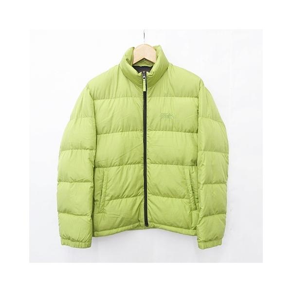 ファーストダウン FIRST DOWN ダウンジャケット ジップアップ ロゴ 緑 黒 グリーン ブラック M メンズ【ブランド】ファーストダウン FIRST DOWN【表記サイズ】M【実寸サイズ】肩幅：49cm　身幅：57cm　袖丈：62c...