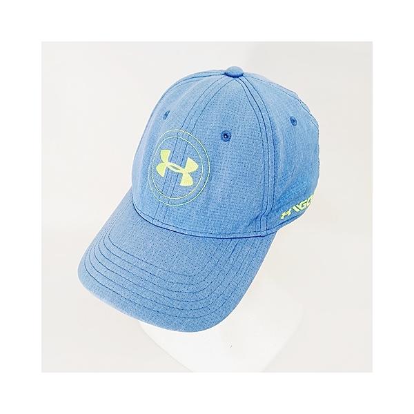 アンダーアーマー UNDER ARMOUR ゴルフ 帽子 キャップ ロゴ 刺繍 ブルー 青  メンズ【ブランド】アンダーアーマー UNDER ARMOUR【実寸サイズ】つば：7cm　頭周り：61cm　　【素材】ポリエステル 100％【色】青...