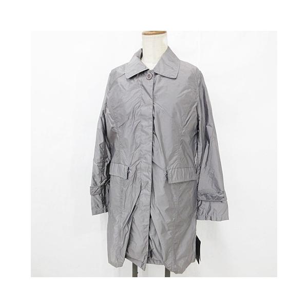 未使用品 レレベル LELE BELL コート ステンカラー 比翼 ボタン開き ライナー ナイロン グレー M レディース【表記サイズ】M【実寸サイズ】肩幅：39cm　身幅：50cm　袖丈：59cm　着丈：80cm　　【素材】表地 ナイロン...