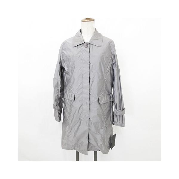 未使用品 LELE BELL コート ステンカラー 比翼 ライナー 中綿キルト ナイロン グレー M レディース【表記サイズ】M【実寸サイズ】肩幅：40cm　身幅：51cm　袖丈：58cm　着丈：80cm　　【素材】表地 ナイロン 100％...