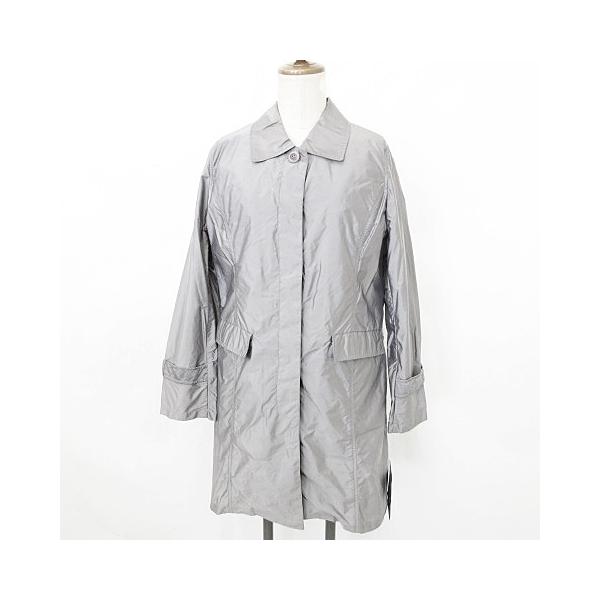 未使用品 LELE BELL コート ステンカラー 比翼 ライナー 中綿キルト ナイロン グレー M レディース【表記サイズ】M【実寸サイズ】肩幅：40cm　身幅：51cm　袖丈：58cm　着丈：80cm　　【素材】表地 ナイロン 100％...