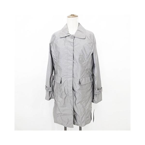 未使用品 LELE BELL コート ステンカラー 比翼 ライナー 中綿キルト ナイロン グレー M レディース【表記サイズ】M【実寸サイズ】肩幅：40cm　身幅：51cm　袖丈：58cm　着丈：80cm　　【素材】表地 ナイロン 100％...