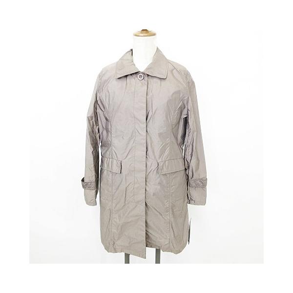 未使用品 LELE BELL コート ステンカラー 比翼 ライナー 中綿キルト ナイロン 茶 ブラウン M レディース【表記サイズ】M【実寸サイズ】肩幅：40cm　身幅：51cm　袖丈：58cm　着丈：80cm　　【素材】表地 ナイロン 1...