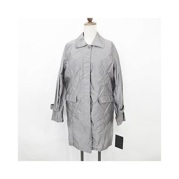 未使用品 LELE BELL コート ステンカラー 比翼 ボタン開き ライナー 中綿キルト ナイロン グレー LL レディース【表記サイズ】LL【実寸サイズ】肩幅：41cm　身幅：54.5cm　袖丈：59.5cm　着丈：82cm　　【素材】...