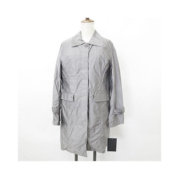 未使用品 LELE BELL コート ステンカラー 比翼 ボタン開き ライナー 中綿キルト ナイロン グレー L レディース【表記サイズ】L【実寸サイズ】肩幅：40.5cm　身幅：52.5cm　袖丈：59cm　着丈：81cm　　【素材】表地...