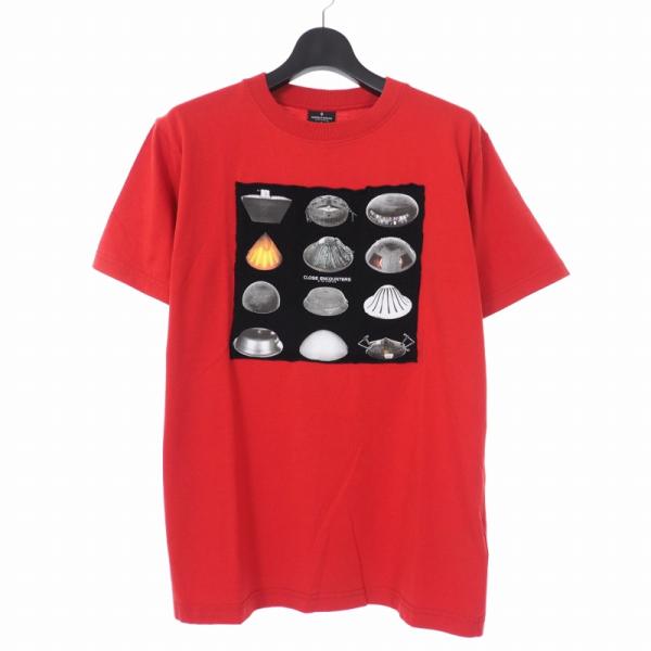 未使用品 マルセロバーロン スペースシップ プリント Tシャツ カットソー 半袖 S レッド 赤 CMAA018S190010612088 メンズ【ブランド】マルセロバーロン マルセロブロン MARCELO BURLON【表記サイズ】S【実...