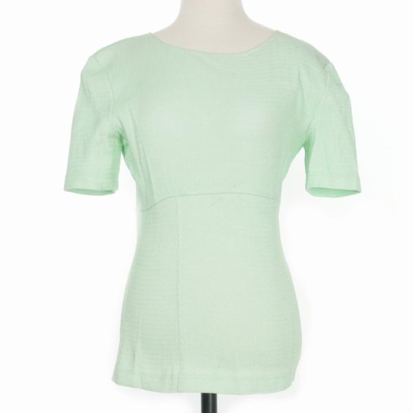 カサンドレ CASSANDRE 肩パッド Tシャツ カットソー 半袖 42 グリーン 緑  レディース【表記サイズ】42【実寸サイズ】肩幅：38cm　身幅：41cm　袖丈：21cm　総丈：57cm　　【素材】表記なし【色】グリーン　※照明や...