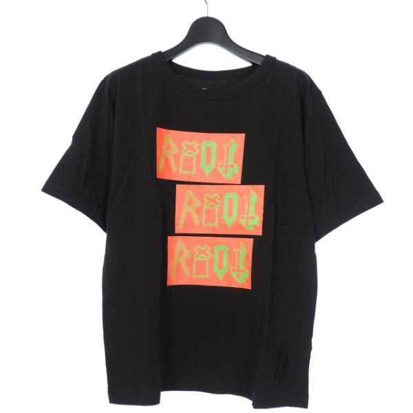 未使用品 ファセッタズム FACETASM RIOT 21AW (U)PANEL LOGO TEE ロゴ プリント Tシャツ 半袖  L 黒 ブラック RF21FW-TEE-U07 メンズ【ブランド】ファセッタズム FACETASM【表記サ...