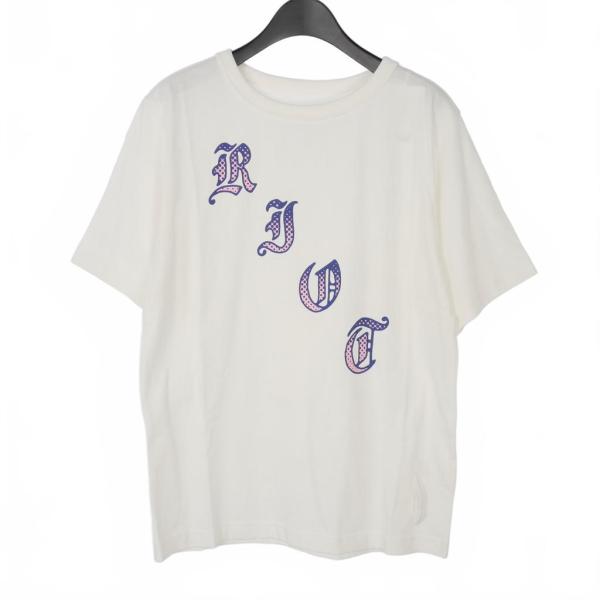 未使用品 ライオット RIOT Tシャツ カットソー 半袖 L ホワイト 白 RF21FW-TEE-U08 メンズ【表記サイズ】L【実寸サイズ】肩幅：45cm　身幅：51cm　着丈：64cm　袖丈：25cm　　【素材】コットン 100%【色...
