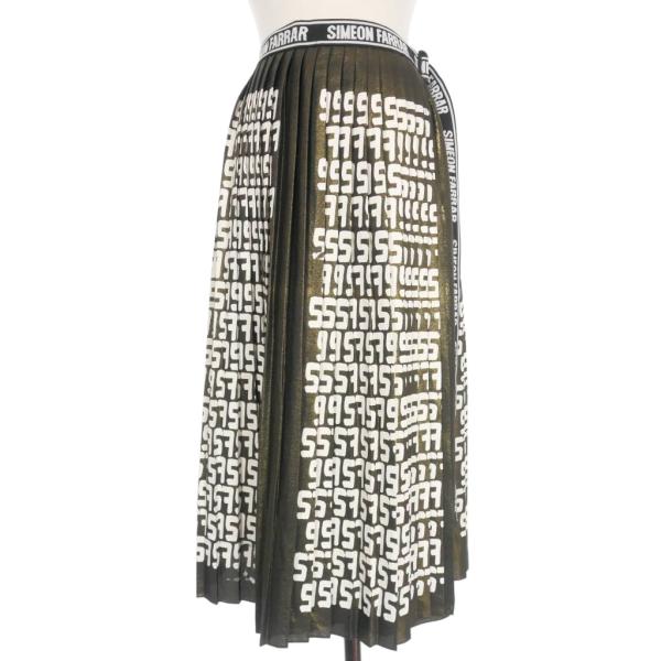 シメオン ファラー simeon farrar ラッププリーツスカート ボトムス S ゴールド/ブラック 金 黒 レディース【ブランド】シメオン ファラー simeon farrar【表記サイズ】S【実寸サイズ】ウエスト：64cm　スカート...