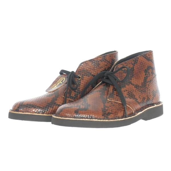 未使用品 クラークス clarks Desert Boot 2 デザートブーツ 靴 UK4 23cm Dark Tan Snake ダークブラウン 茶 レディース【ブランド】クラークス clarks【表記サイズ】UK4 23cm【実寸サイズ...