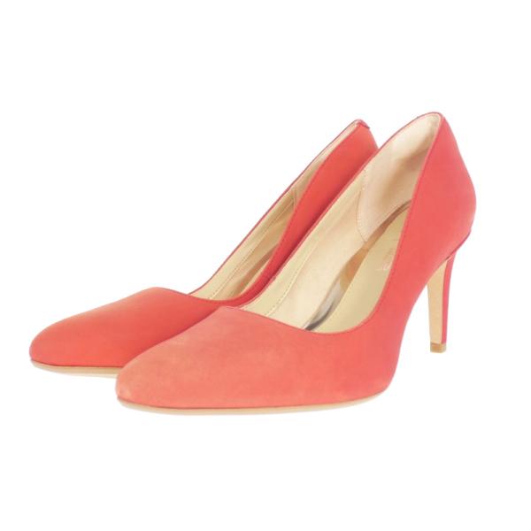 未使用品 クラークス clarks Laina Rae ライナラエ アーモンドトゥ パンプス 靴 UK5 ブライトレッド 赤 レディース【ブランド】クラークス clarks【表記サイズ】UK5【実寸サイズ】ヒールの高さ：8cm　最大幅：8c...