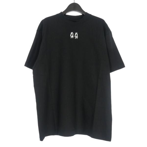 未使用品 フォーティーフォーレーベルグループ 44 LABEL GROUP × ANYMA ロゴプリントTシャツ カットソー 半袖 L ブラック 黒 B0030376 FA141 国内正規 メンズ【表記サイズ】L【実寸サイズ】肩幅：53cm...