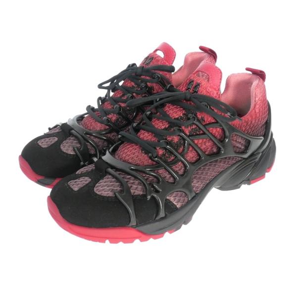 未使用品 フォーティーフォーレーベルグループ 44 LABEL GROUP SYMBIONT SNEAKER ローカットスニーカー 靴  43 28.0cm ブラック レッド 黒 赤 B0030179 FA188【表記サイズ】43 28.0...