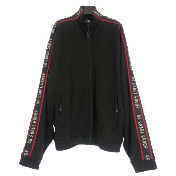 未使用品 フォーティーフォーレーベルグループ 44 LABEL GROUP Taped High Neck ブルゾン トラックジャケット M ブラック 黒【表記サイズ】M【実寸サイズ】肩幅：62cm　身幅：69cm　着丈：69cm　袖丈：6...