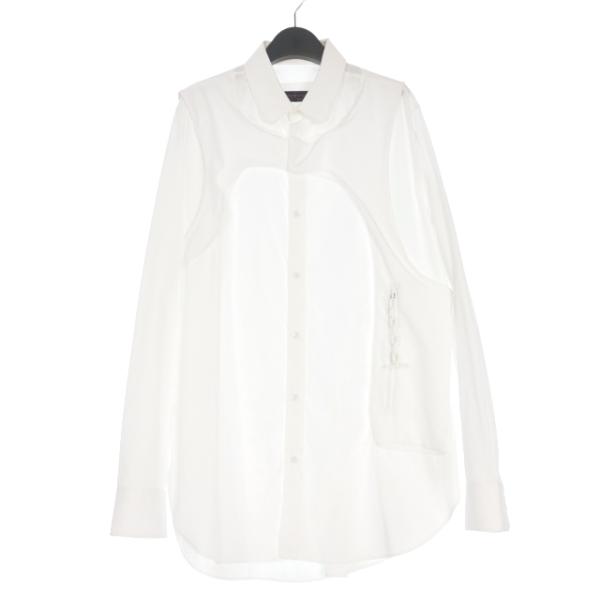 ルイヴィトン LOUIS VUITTON ドッキング ロングスリーブシャツ 長袖 L ホワイト 白 RM201M NYR HIS08W 国内正規 メンズ【ブランド】ルイヴィトン LOUIS VUITTON【表記サイズ】L【実寸サイズ】肩幅：...