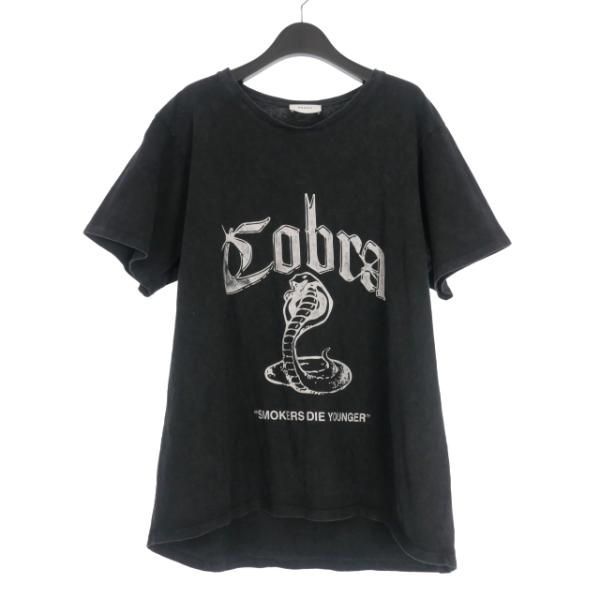 ルード RHUDE グラフィックプリント ショートスリーブTシャツ カットソー 半袖 M ブラック 黒 91-231-13-012326 国内正規 メンズ【表記サイズ】M【実寸サイズ】肩幅：48cm　身幅：60cm　着丈：73cm　袖丈：2...