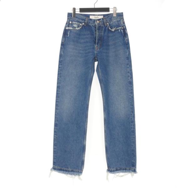 未使用品 セファ Sefr 25AW Frayed Cut Jeans DARK RIVER BLUE デニムパンツ ジーンズ 30in インディゴ SF-25FWM-048 メンズ【表記サイズ】30in【実寸サイズ】ウエスト：72cm　も...
