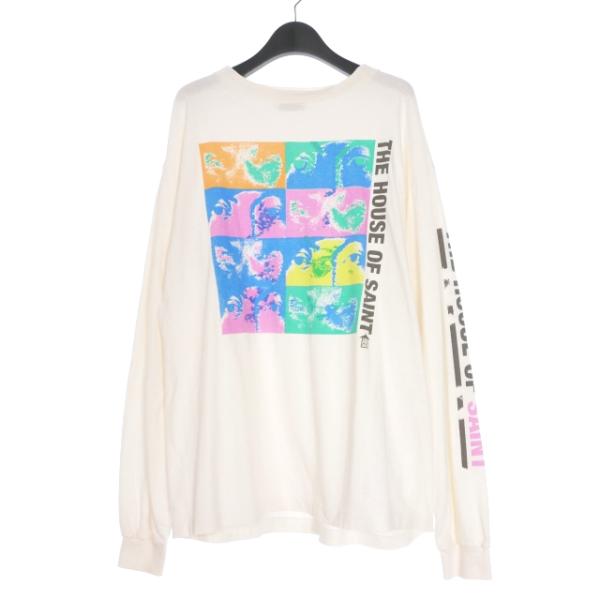 セントマイケル SAINTMICHAEL 23SS L/S TEE HOUSE SAINT ロングスリーブTシャツ カットソー 長袖 XL ホワイト 白 SM-E23-0000-035 メンズ【ブランド】セントマイケル SAINTMICHA...
