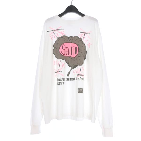 セントマイケル SAINTMICHAEL 25SS LS TEE BRAIN ロングスリーブTシャツ カットソー 長袖 XL ホワイト 白 SM-HR8-0000-036 メンズ【ブランド】セントマイケル SAINTMICHAEL【表記サイ...
