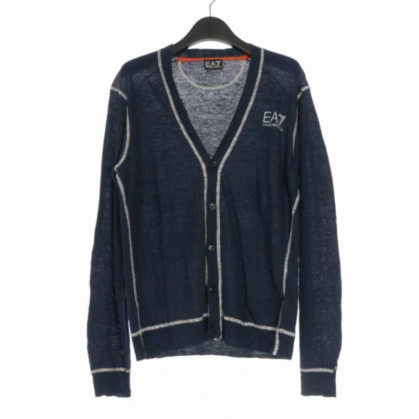 エンポリオアルマーニ EMPORIO ARMANI EA7 リネン ニットカーディガン セーター 長袖 XS ネイビー 紺 RLE02M RL03M 国内正規 メンズ【ブランド】エンポリオアルマーニ EMPORIO ARMANI【表記サイズ...