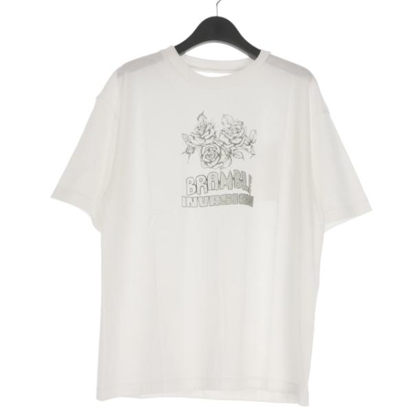 未使用品 ミシェル 71 MICHAEL 24AW ROSE BAMBLE T グラフィックプリント Tシャツ カットソー 半袖 M ホワイト 白 MC243T016 メンズ【表記サイズ】M【実寸サイズ】肩幅：52cm　身幅：55cm　着丈...