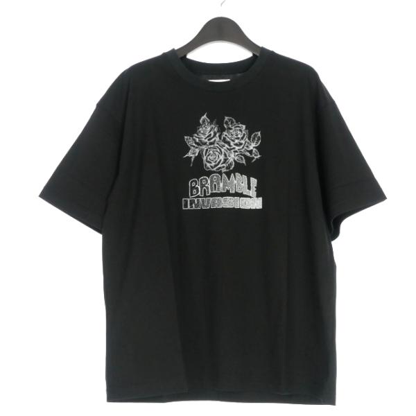 未使用品 ミシェル 71 MICHAEL 24AW ROSE BAMBLE T グラフィックプリント Tシャツ カットソー 半袖 M ブラック 黒 MC243T016 メンズ【表記サイズ】M【実寸サイズ】肩幅：52cm　身幅：55cm　着丈...