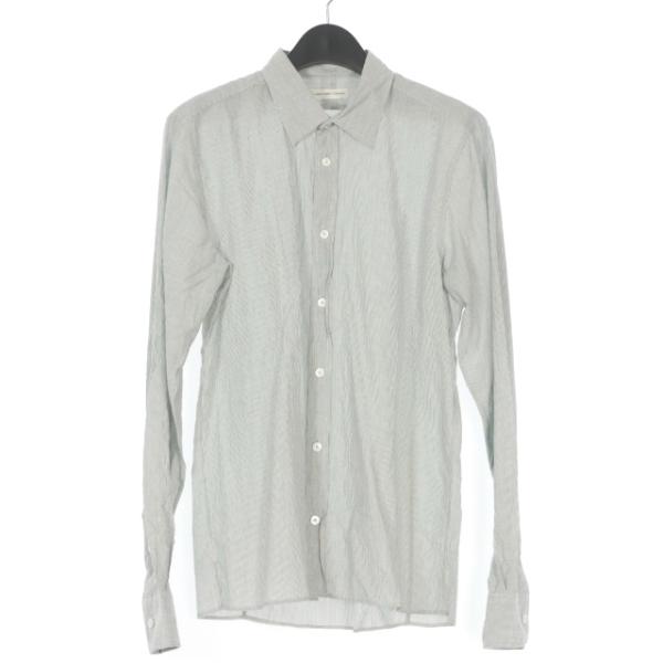 マイケルタピア MICHAEL TAPIA ストライプシャツ カジュアルシャツ 長袖 39 ライトグリーン 緑 国内正規 メンズ【ブランド】マイケルタピア MICHAEL TAPIA【表記サイズ】39【実寸サイズ】肩幅：40cm　身幅：50...