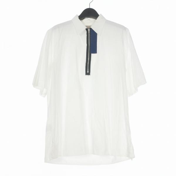 ケイスリーヘイフォード Casely-Hayford ハーフジップシャツ プルオーバー コットン 半袖 S ホワイト 白 メンズ【ブランド】ケイスリーヘイフォード Casely-Hayford【表記サイズ】S【実寸サイズ】肩幅：44cm　身...