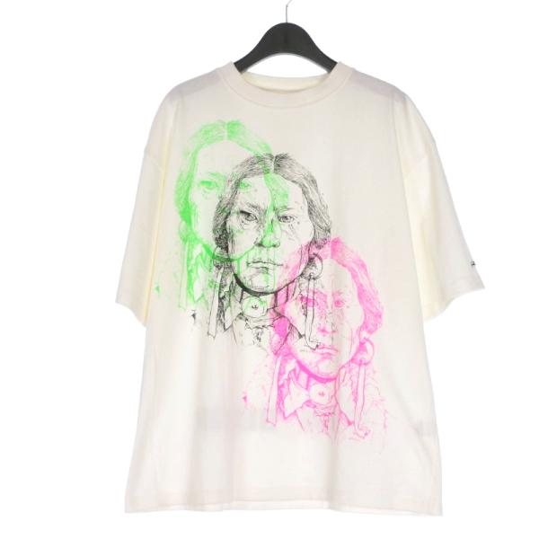 トーキングアバウトジアブストラクション TALKING ABOUT THE ABSTRACTION クルーネック プリントTシャツ カットソー 半袖 L ホワイト 白 メンズ【ブランド】トーキングアバウトジアブストラクション TALKING...