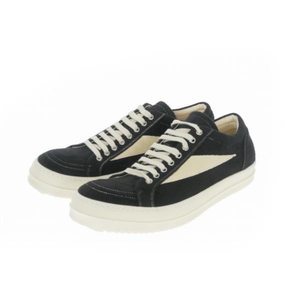 未使用品 ダークシャドウ DRKSHDW RICK OWENS 25AW VINTAGE SNEAKS ローカットスニーカー 靴 44 ブラック×ミルク DU02E7803 BMOLVS メンズ【ブランド】ダークシャドウ DRKSHDW【表...