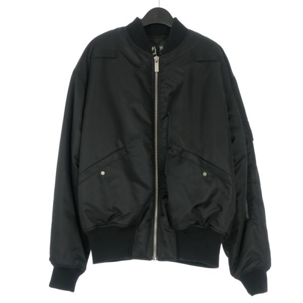 未使用品 44 LABEL GROUP BOMBER BOMBER NYRON ボンバージャケット ブルゾン 長袖 48 ブラック 国内正規【表記サイズ】48【実寸サイズ】肩幅：59cm　身幅：71cm　着丈：69cm　袖丈：64cm　　【...