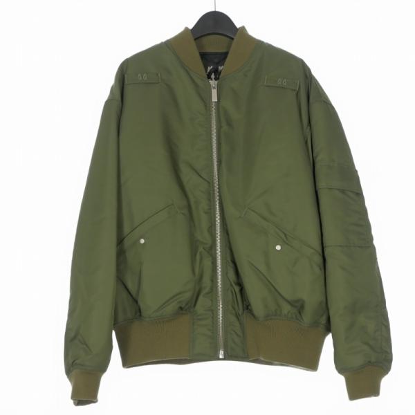 未使用品 フォーティーフォーレーベルグループ 44 LABEL GROUP BOMBER NYLON ボンバージャケット ブルゾン 長袖 48 モスグリーン 緑【表記サイズ】48【実寸サイズ】肩幅：60cm　身幅：72cm　着丈：69cm　...