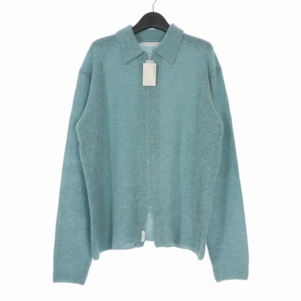 未使用品 ポストアーカイブファクション POST ARCHIVE FACTION PAF 25AW Boucle Zip Shirt ブークレジップシャツ 長袖 M TEAL ライトブルー【表記サイズ】M【実寸サイズ】肩幅：52cm　身幅：...