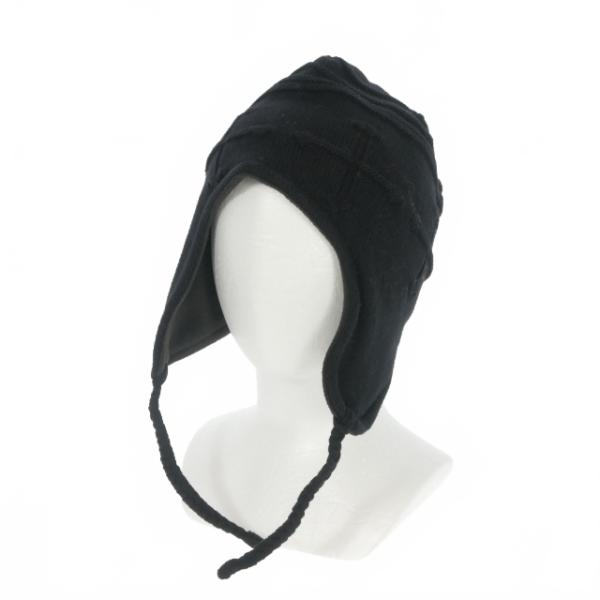 未使用品 ダイリク DAIRIKU 25AW Shape memory Knit Cap ニットキャップ 帽子 F ブラック 黒 25AW AC2 メンズ【ブランド】ダイリク DAIRIKU【表記サイズ】F【実寸サイズ】20×29cm　耳当...